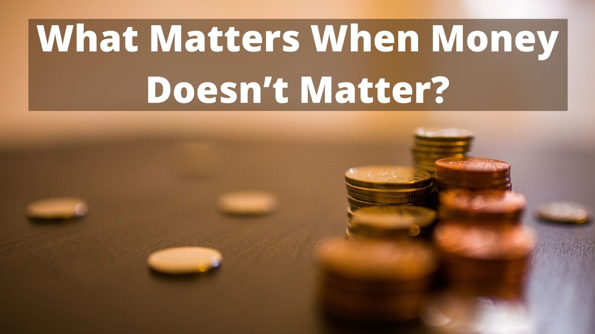 What Matters When Money Doesn’t Matter? - Dinks Finance